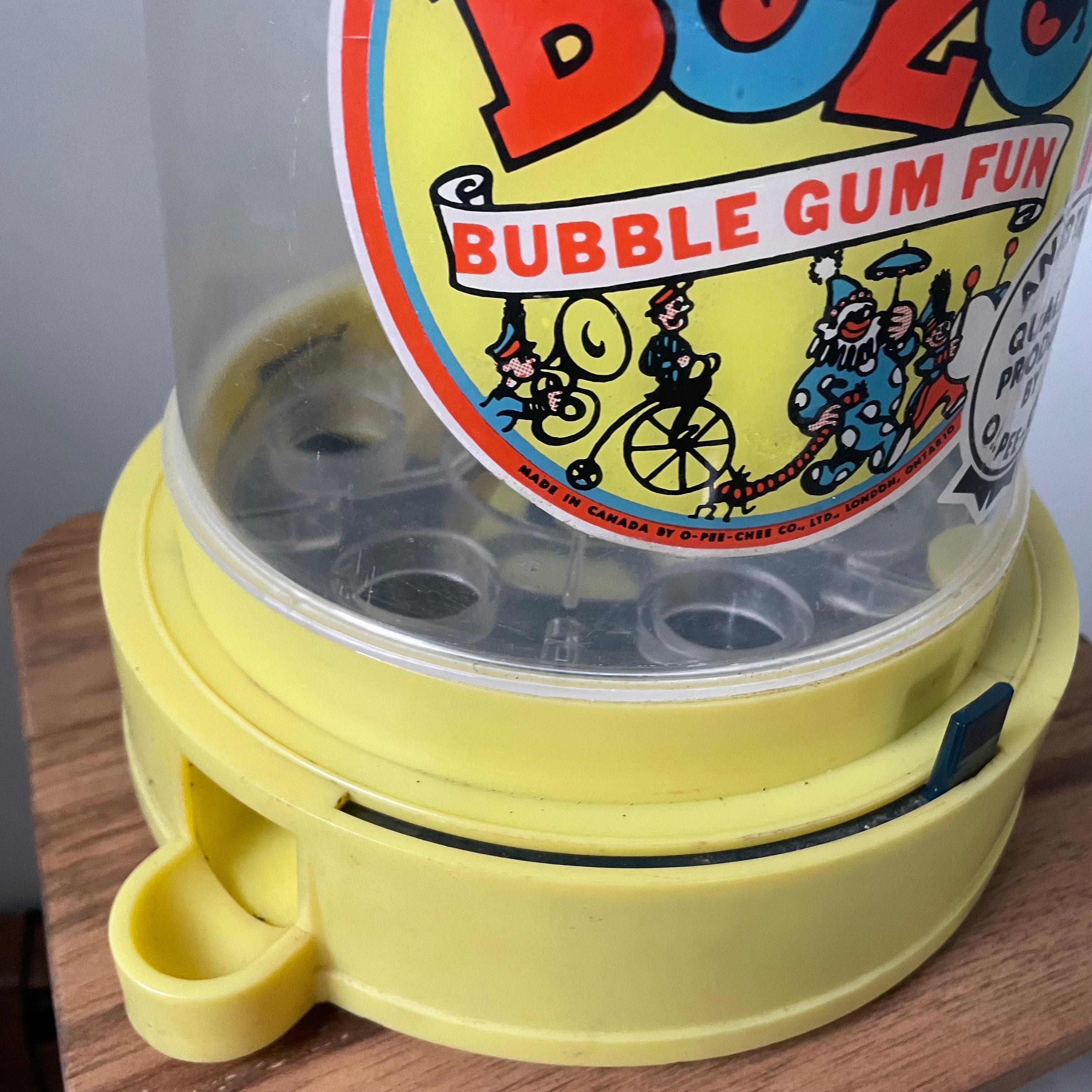 Vintage BOZO Bubble Gum Machine With Intact Original Label Stating ...