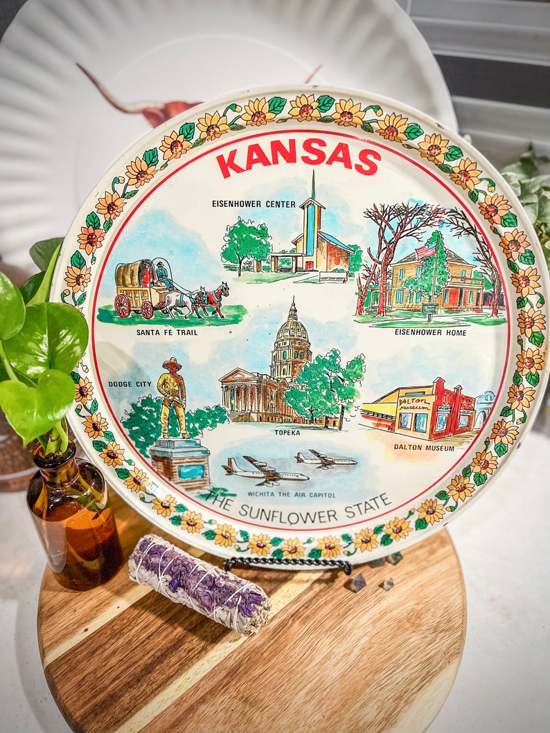 Kansas Souvenir Plate - Etsy