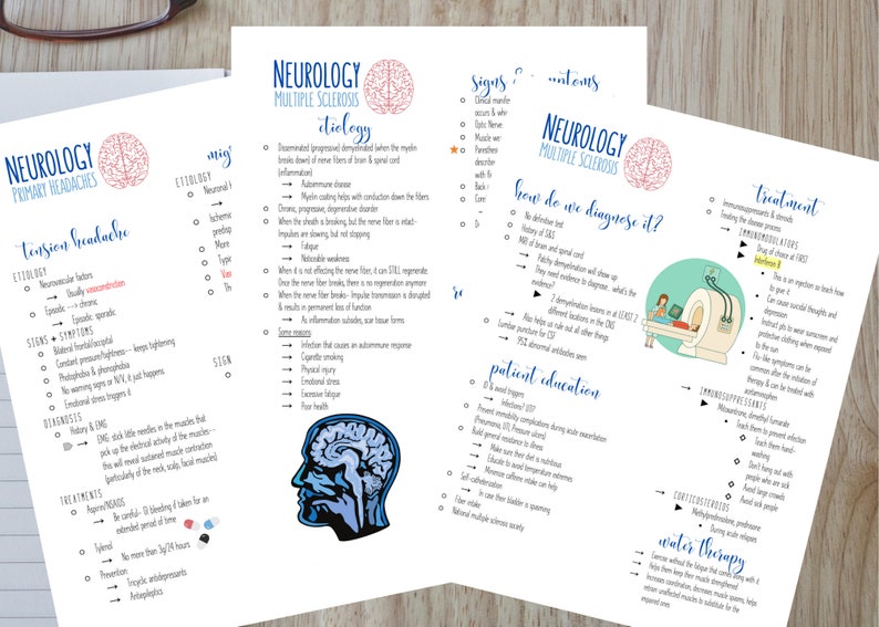 Nursing School Study Guide, Neurology Study Guide, Med Surg Study Guide ...
