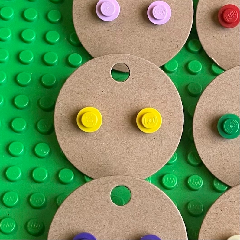 LEGO Building Brick Stud Earrings - Etsy