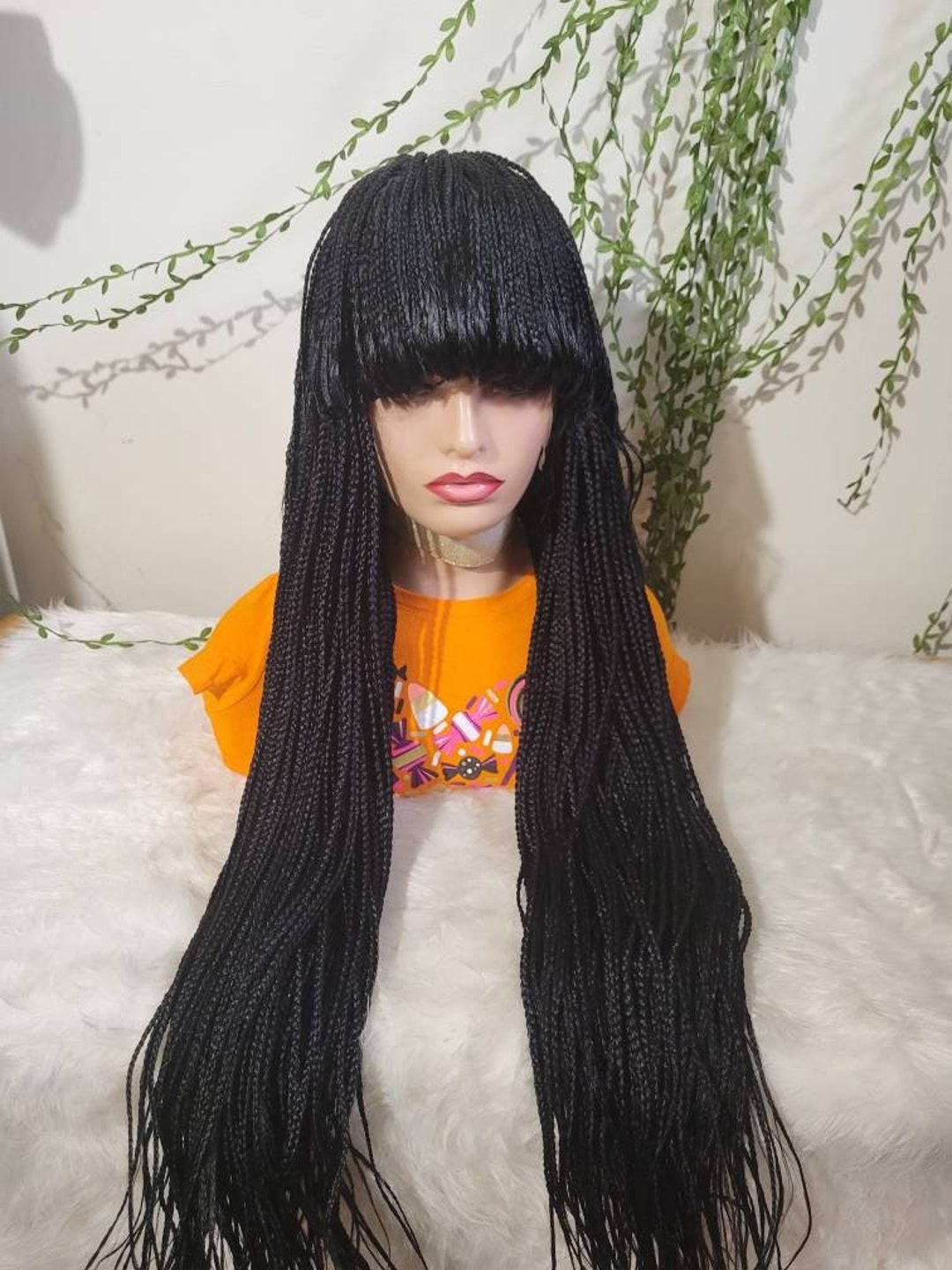 Full Lace Bang Wigs - Etsy