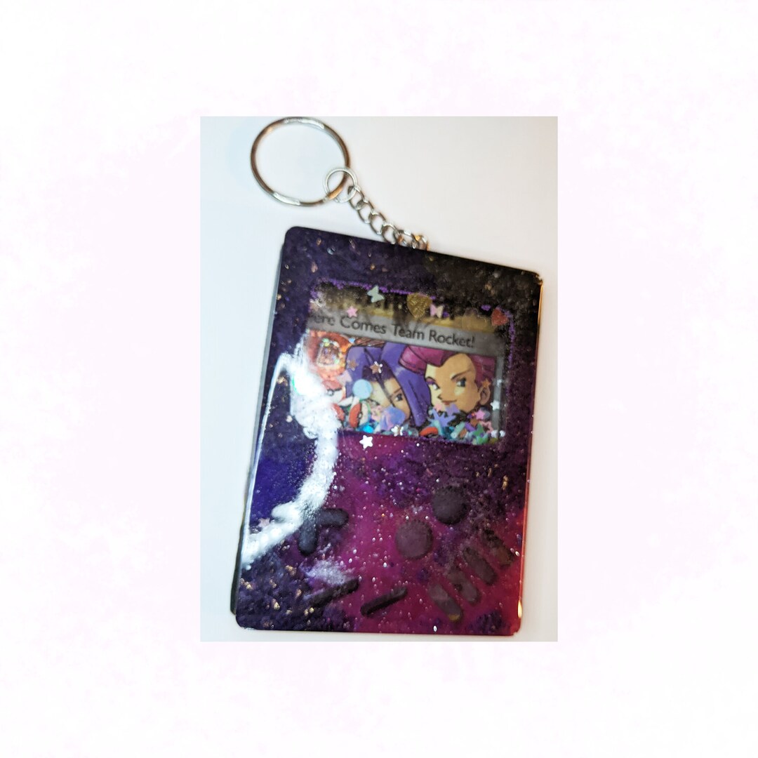 Pokemon Team Rocket Jesse James Shaker Keychain 3 Inch Pink and Purple ...