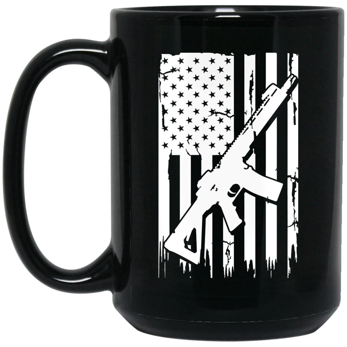 15 Oz. American Flag AR-15 Mug Patriot Coffee Mug AR-15 - Etsy