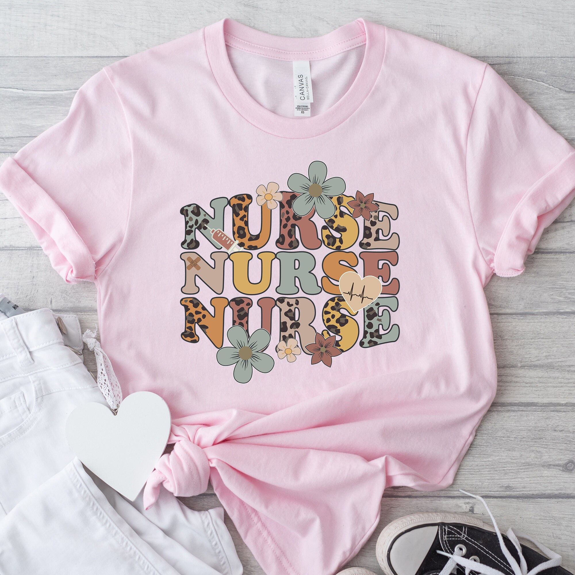 Wild Flowers Nurse PNG SVG DXF Nurse Sublimation Design Png - Etsy