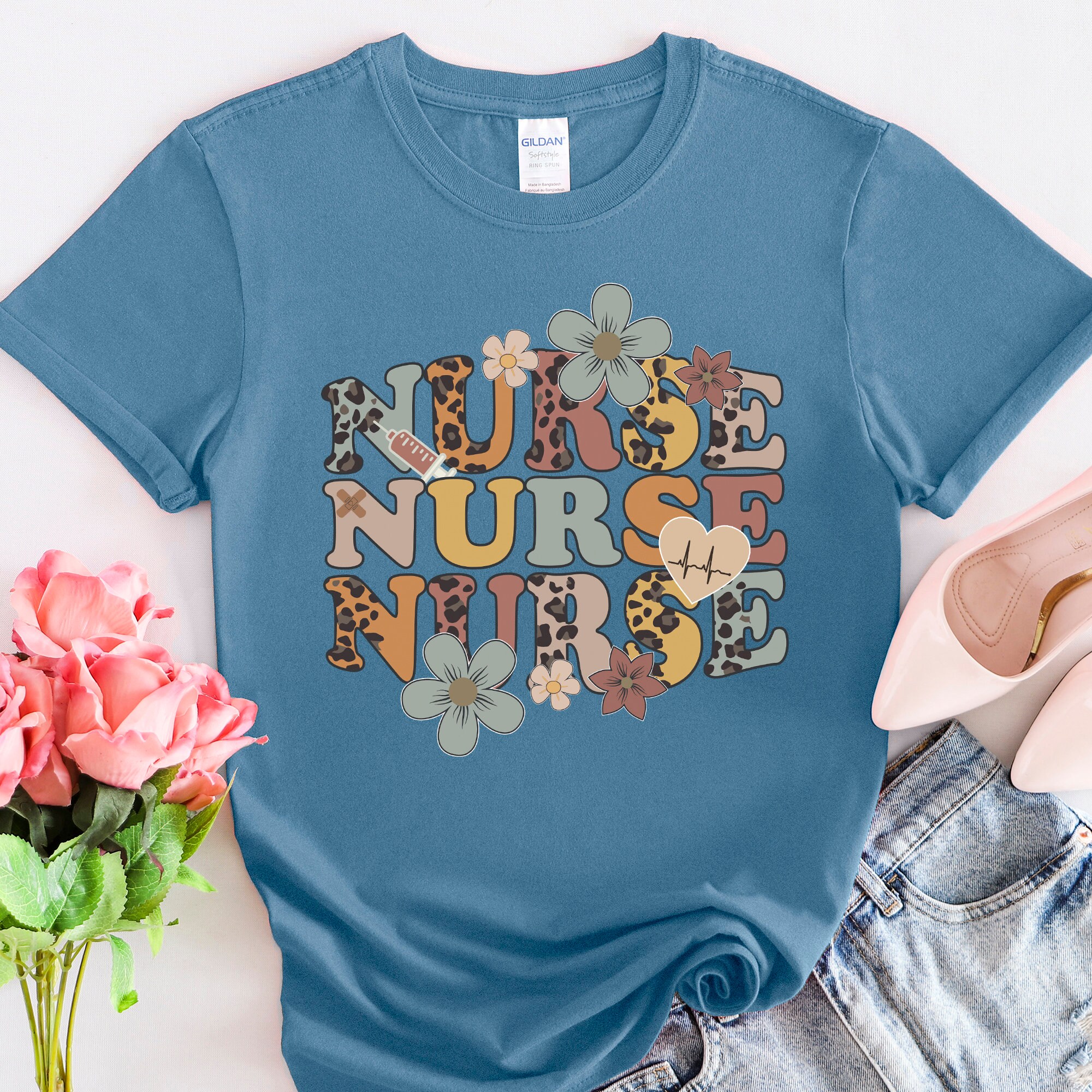 Wild Flowers Nurse PNG SVG DXF Nurse Sublimation Design Png - Etsy
