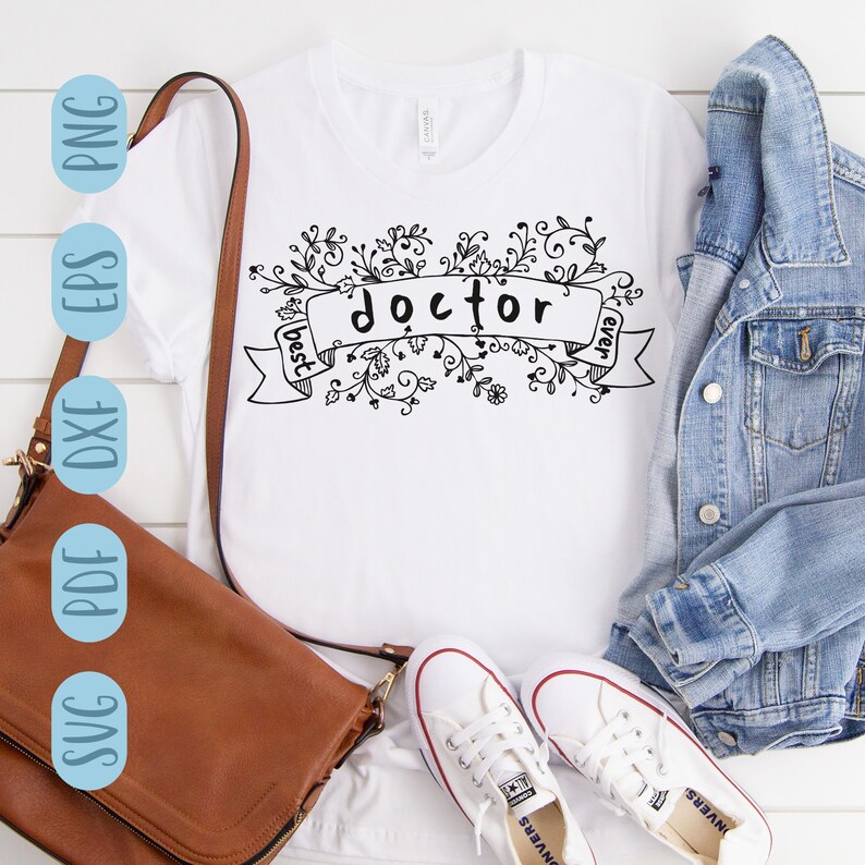 Floral Doctor Svg Doctor Svg Medical Svg Doctor Silhouette Cut Cricut ...