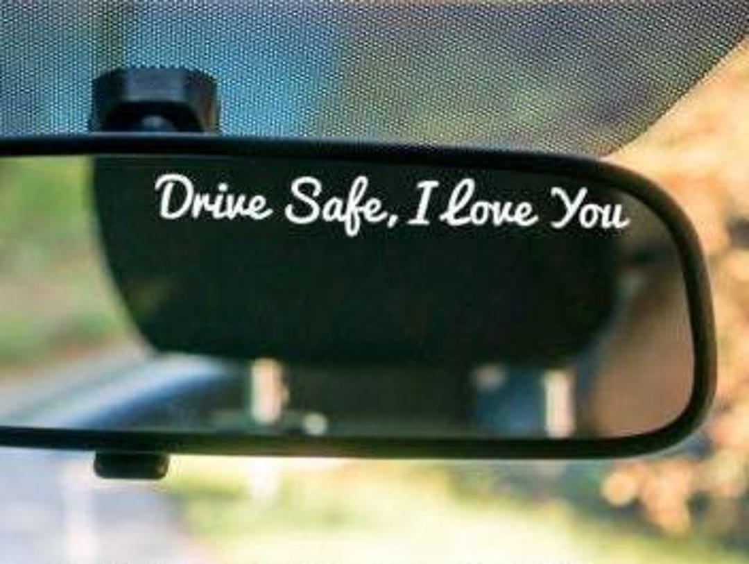 Car Mirror Quotes, Rear View Mirror Decal, Daily Affirmation Sticker ...