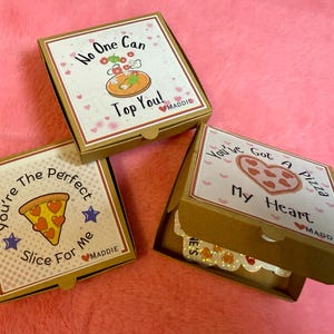 Pizza Box Valentine, Mini Pizza Box, Class Valentine, Valentine's Pizza ...
