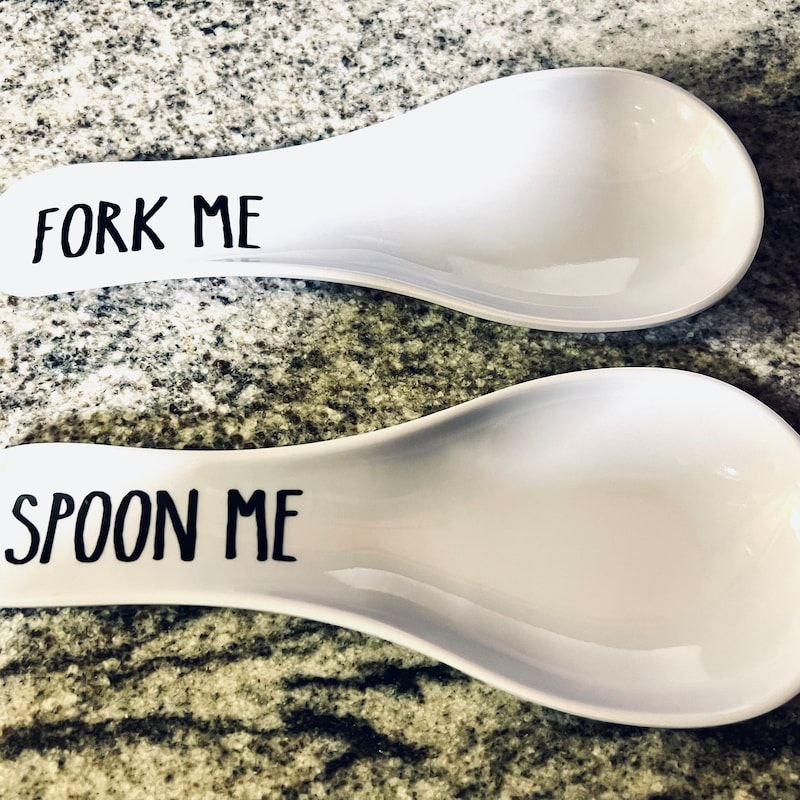 Ceramic Fork and Spoon - Etsy