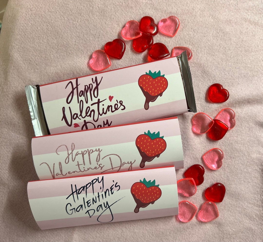 Valentine Candy Bar Wrapper, Chocolate Candy Bar Wrapper, Valentine’s ...