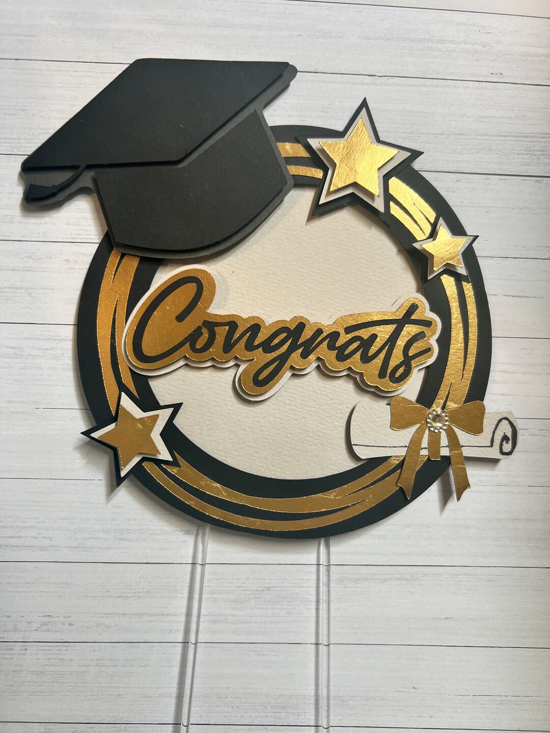 Graduation Cake Topper, Personalized Graduation Cake Topper, Cake ...