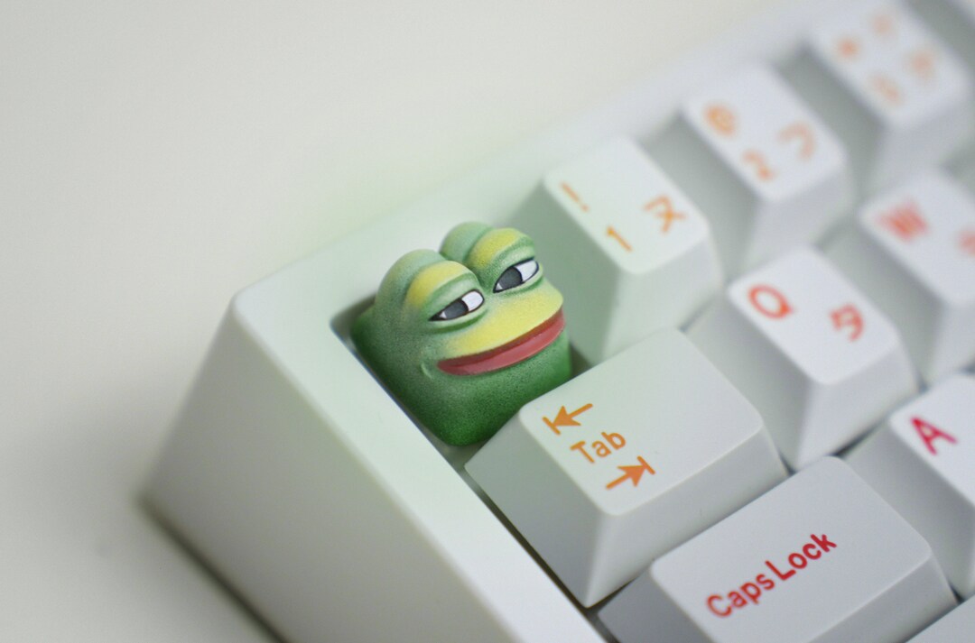 Pepe the Frog Artisan Keycap for Cherry MX Mechanical Keyboard - Etsy