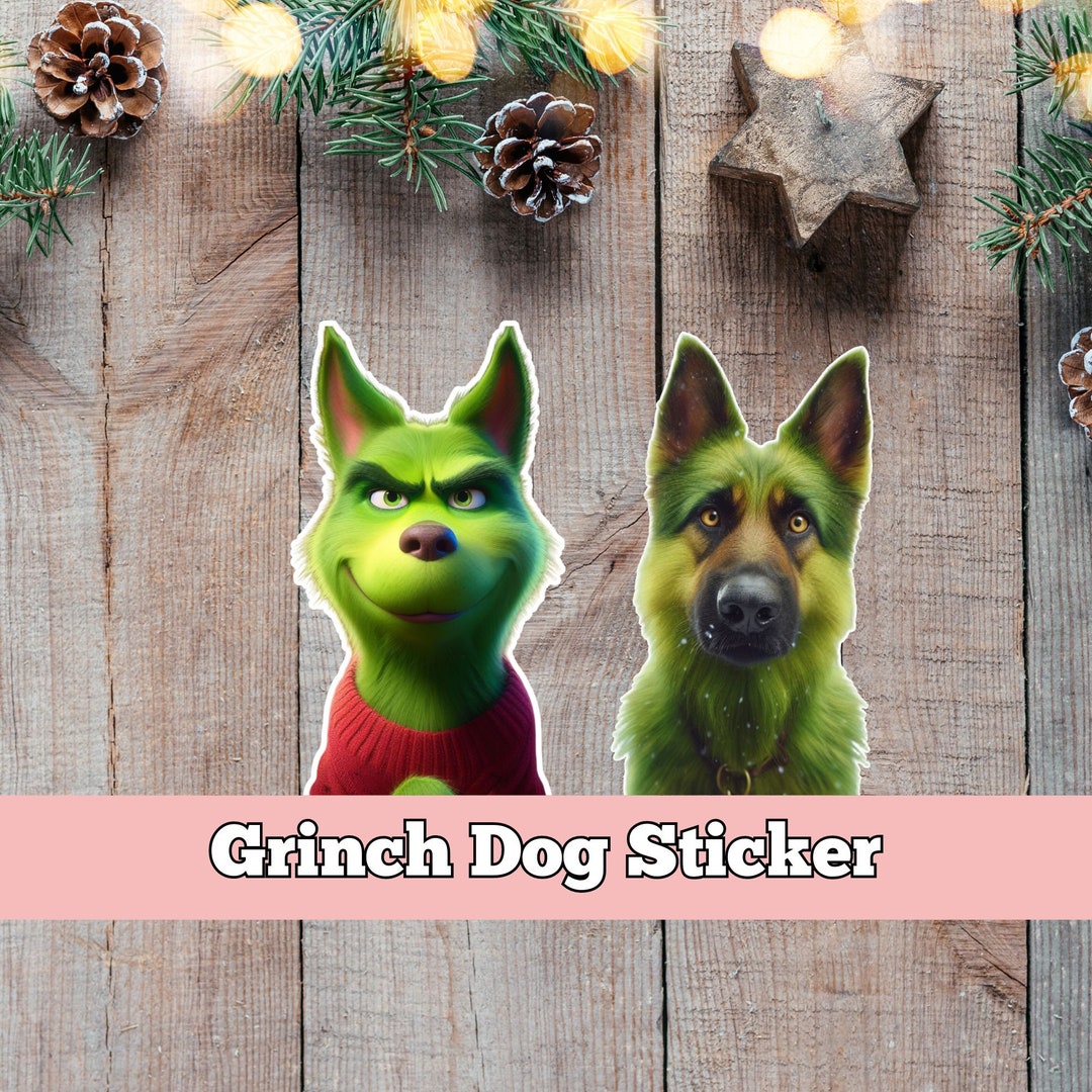 Grinch Sticker Funny Grinch Christmas Decor Gift Tag - Etsy