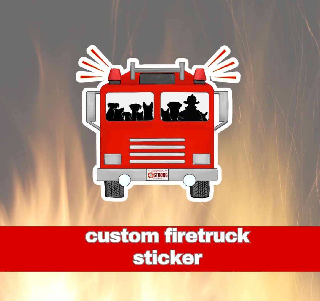 California Fire CA Strong Sticker Decal, Pasadena Strong, Firefighter ...