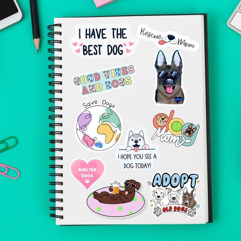 Good Vibes and Dogs Sticker: Retro Groovy Dog Lover Decal - Etsy UK