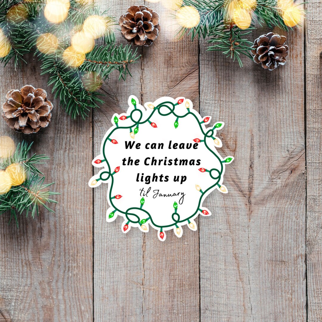 Taylor Sticker, We Can Leave the Lights On, Swiftie Christmas, Taylors ...