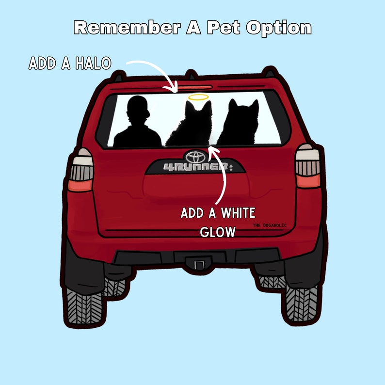Custom 2025 4runner TRD Sticker - Personalized Dog Silhouette Car Decal ...
