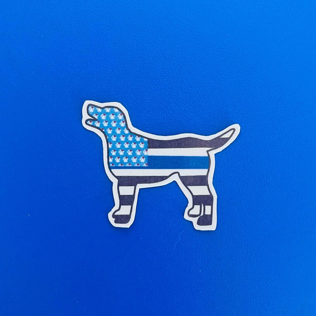 Blue Lives Matter Sticker Flag, Police Law Enforcement Support, Back ...