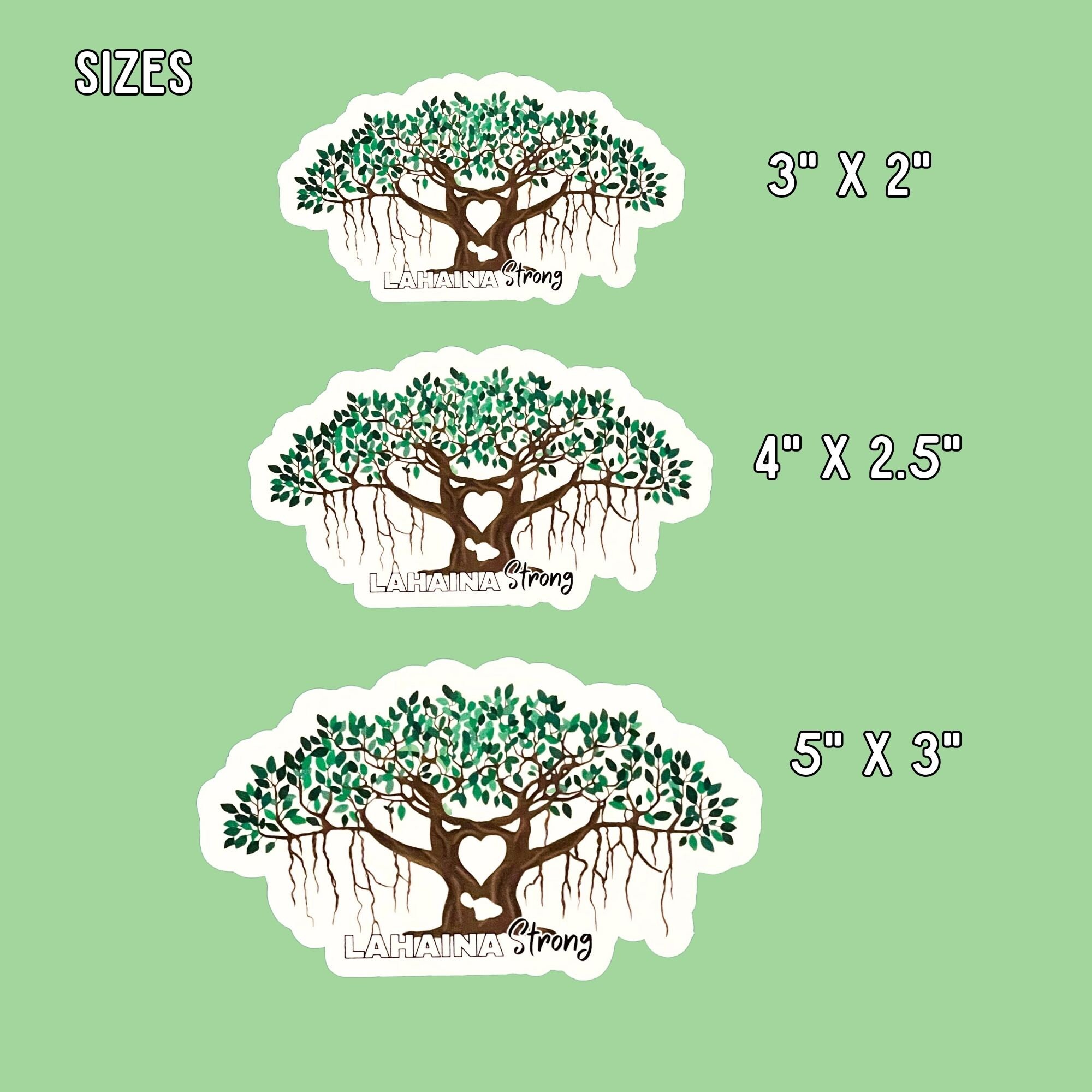 Lahaina Sticker Banyan Tree Lahaina Strong Sticker Decal - Etsy