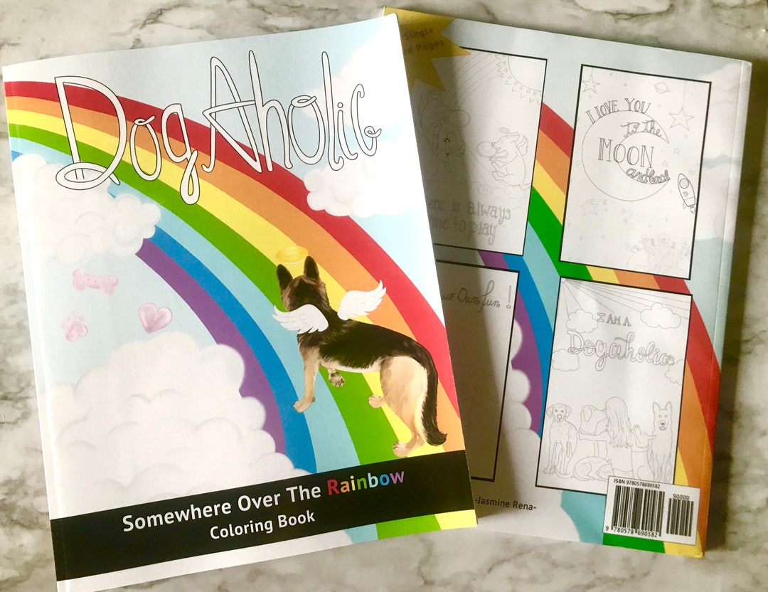 Dog Coloring Book | Dog Lovers Coloring Book | Dog Sympathy Gift | Dog ...