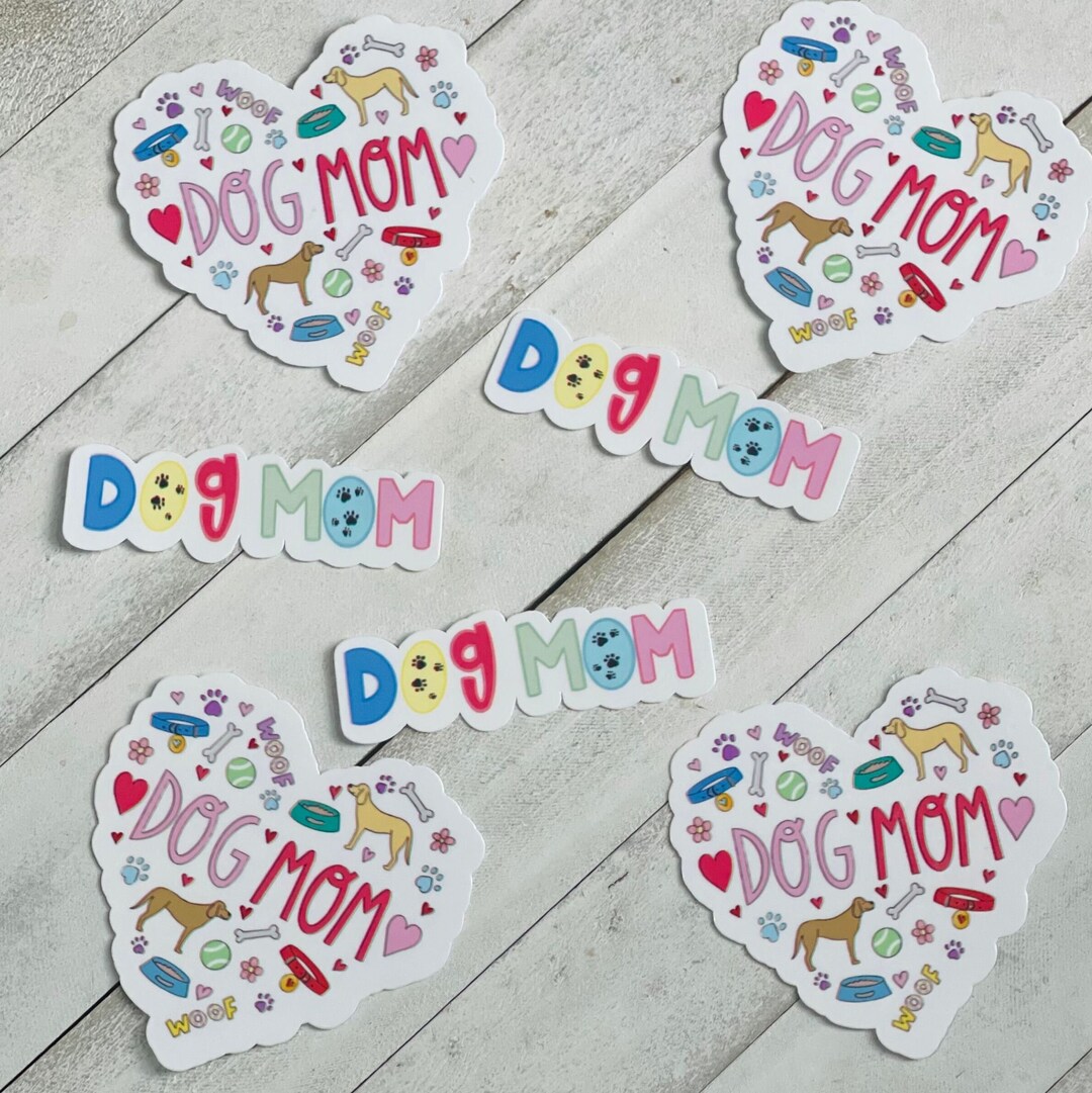 Waterproof Dog Mom Sticker Pack: Dog Theme Decals for Tumblers - Etsy