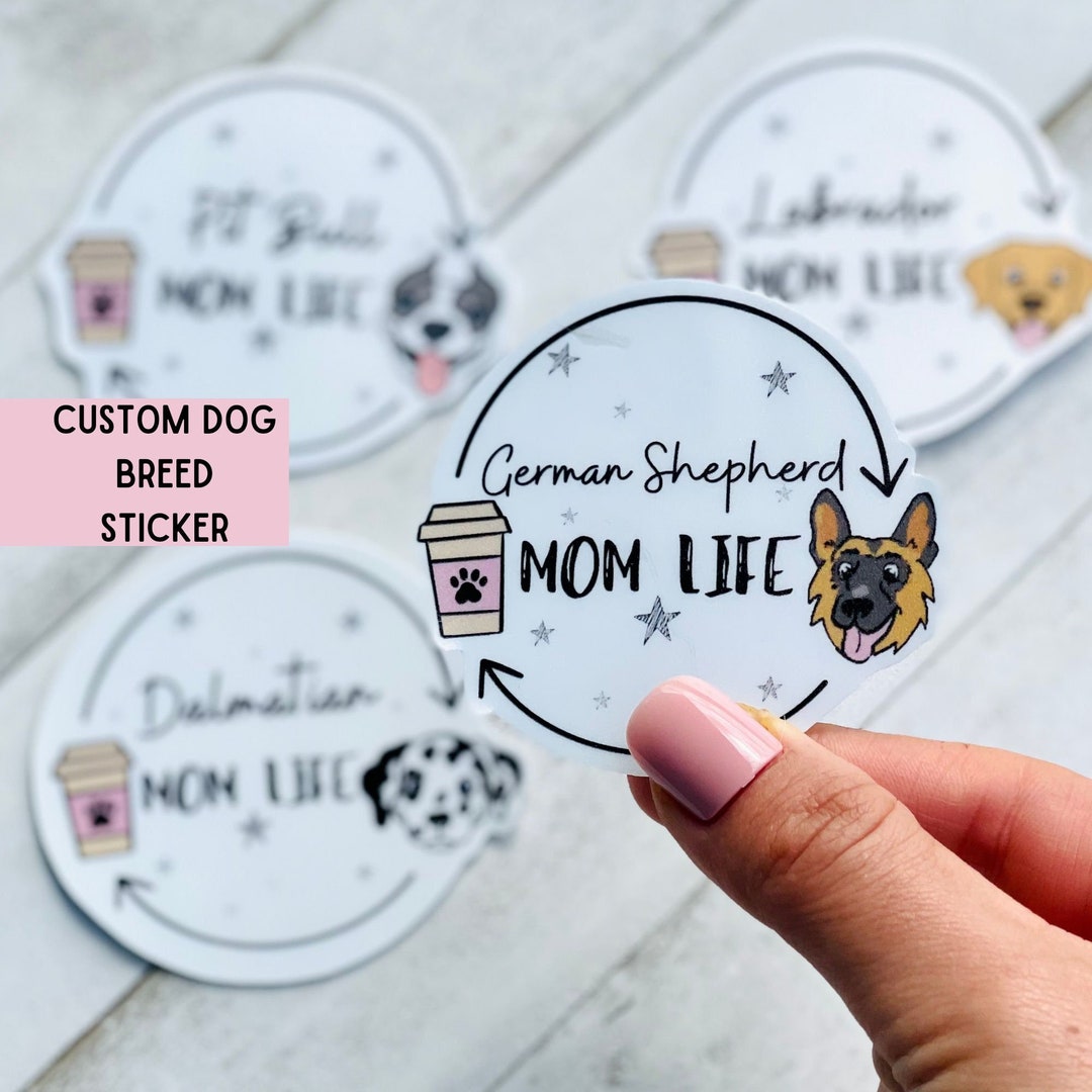 Custom Dog Breed Sticker, Custom Dog Sticker, Personalized Dog Sticker ...