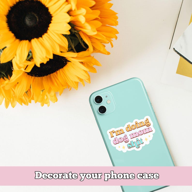 Funny Dog Mom Vinyl Sticker: Retro Waterproof Decal - Etsy