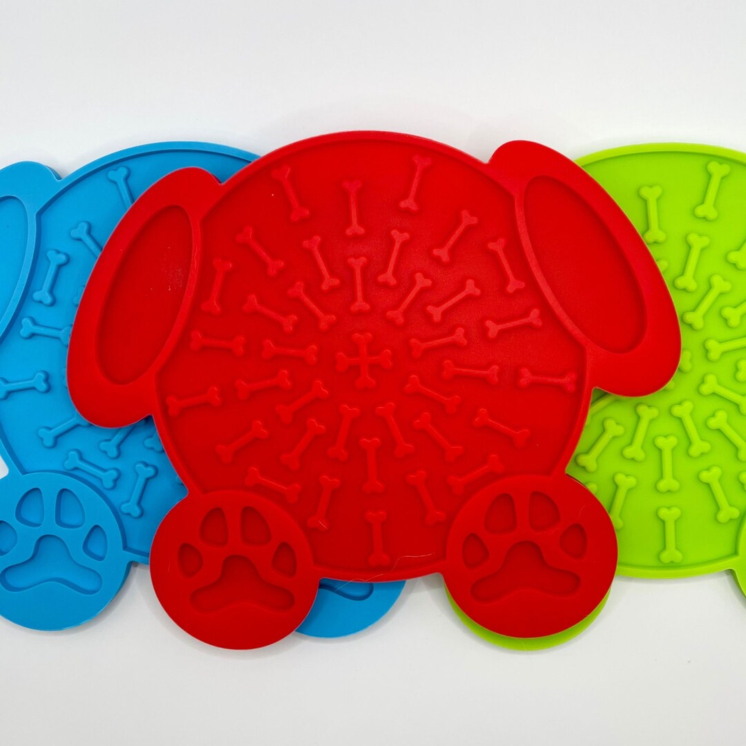 Silicone Dog Lick Pad, Silicone Lick Mat, Dog Slow Food Mat, Dog Shower ...