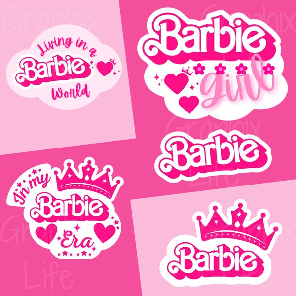 Barbie Vinyl Waterproof Stickers - Etsy