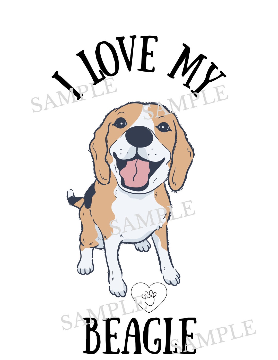 Beagle PNG Designs for Print Sublimation or Transfers. so - Etsy