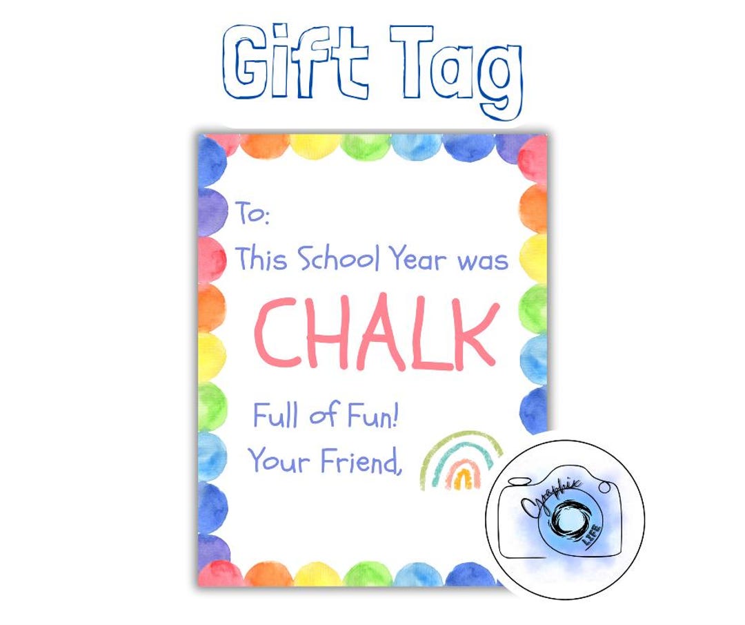 Sidewalk Chalk Gift End of Year Class Gift for Students and Teachers ...