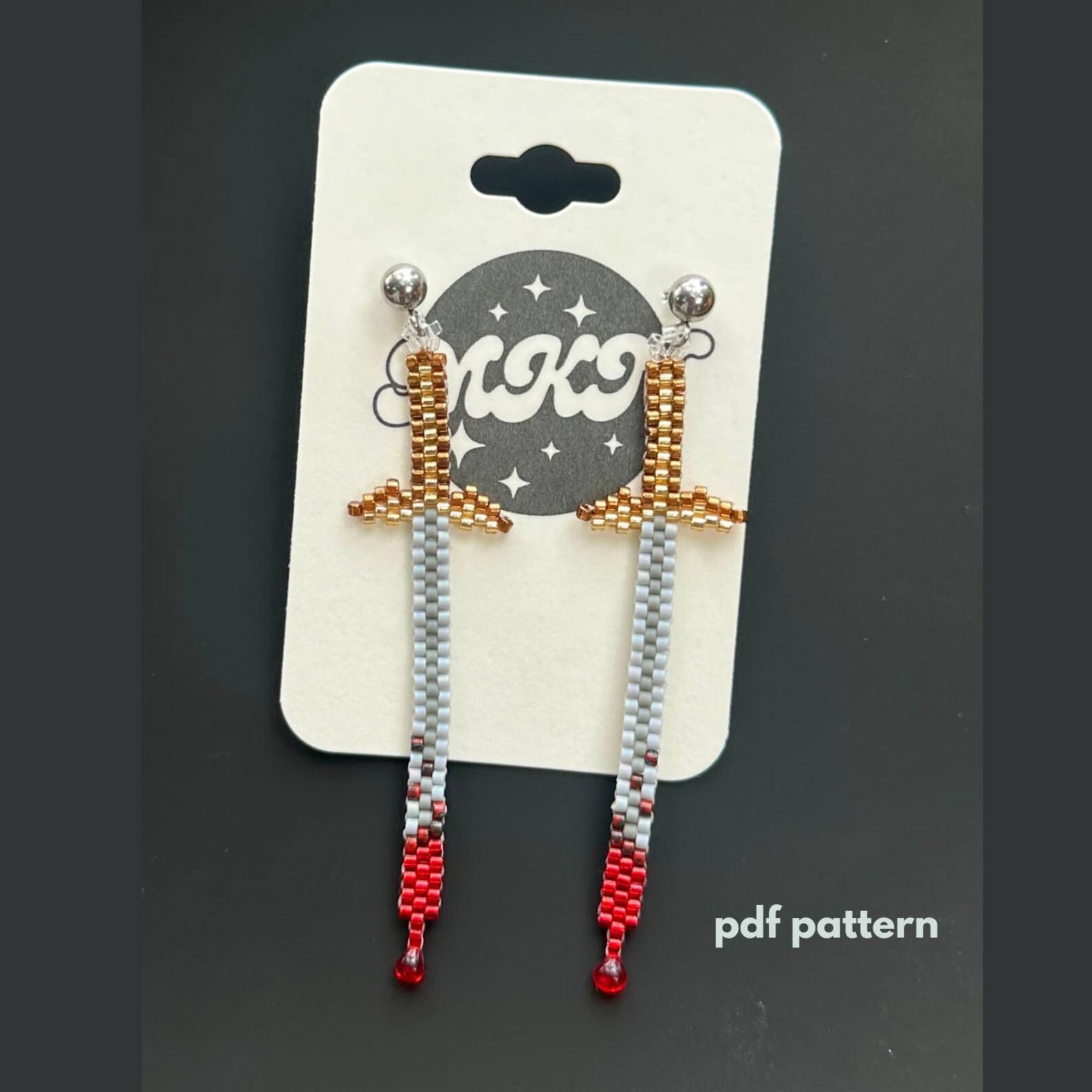 Sword Bead Pattern | Knife Bead Pattern - Etsy