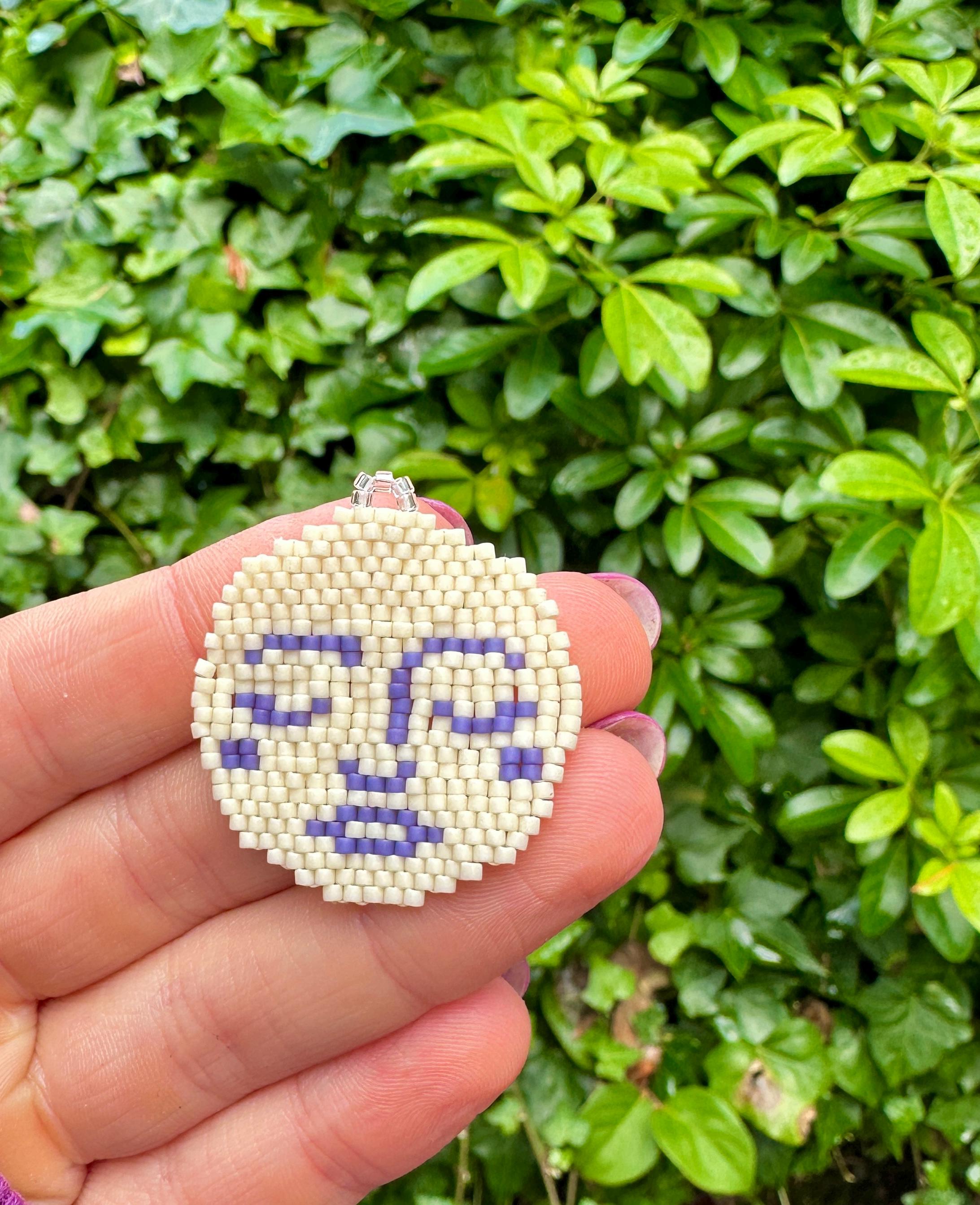Moon Bead Pattern | Moon Phases Bead Pattern | Moon Face Bead Pattern ...