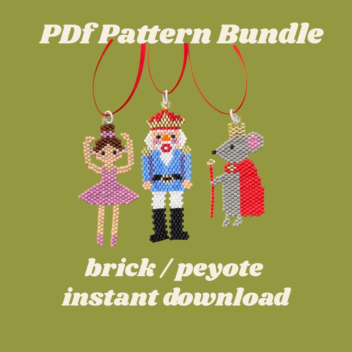 Nutcracker Bead Pattern Bundle | Bead Pattern Bundle | Holiday Pattern ...