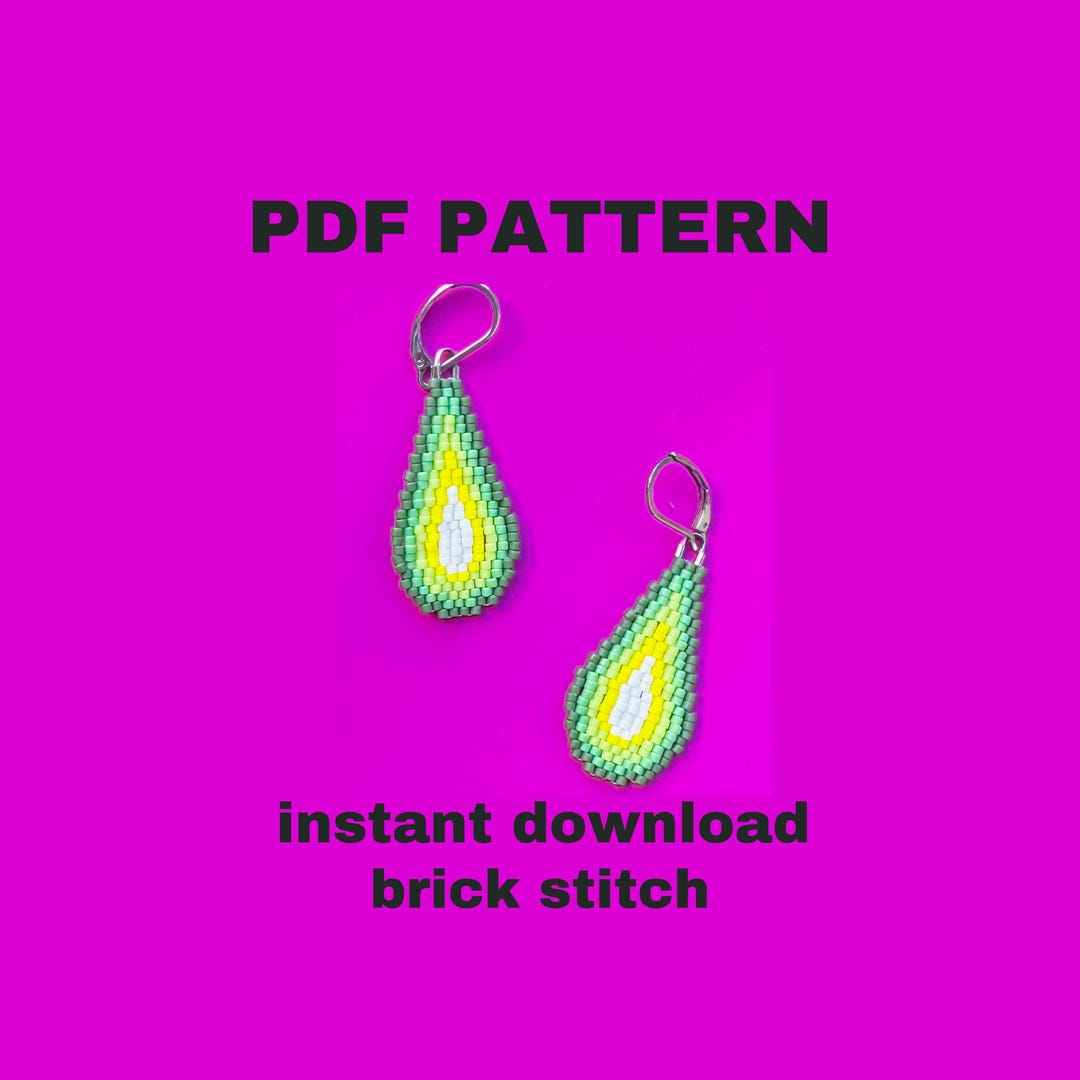 Ombre Bead Pattern | Abstract Bead Pattern | Brick Stitch Bead Pattern ...