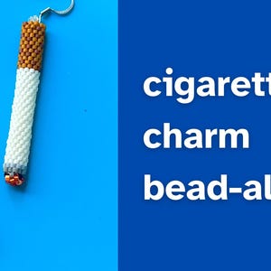 Beaded Cigarette Charm| Instant Download | Cigarette Earrings - Etsy