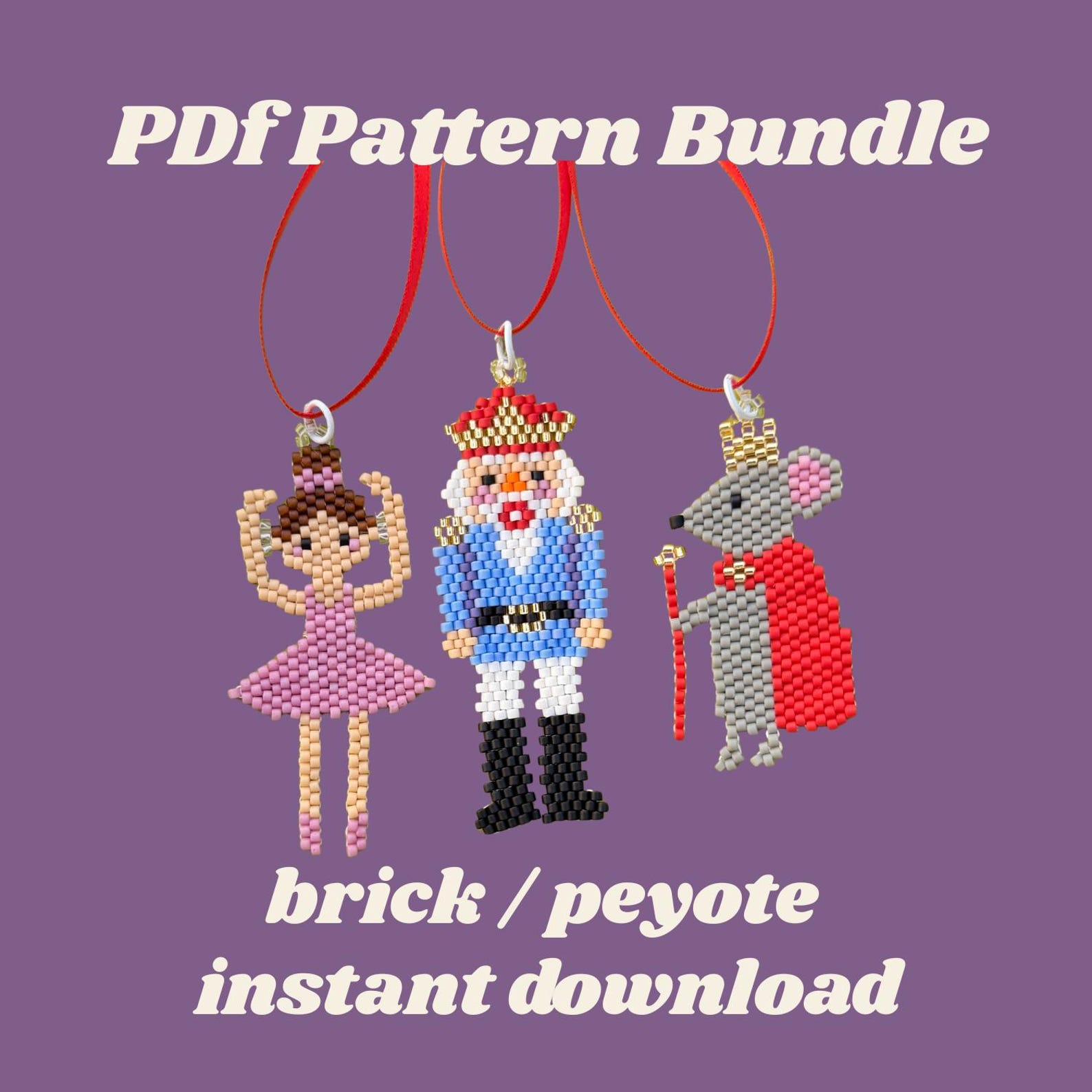 Nutcracker Bead Pattern Bundle | Bead Pattern Bundle | Holiday Pattern ...