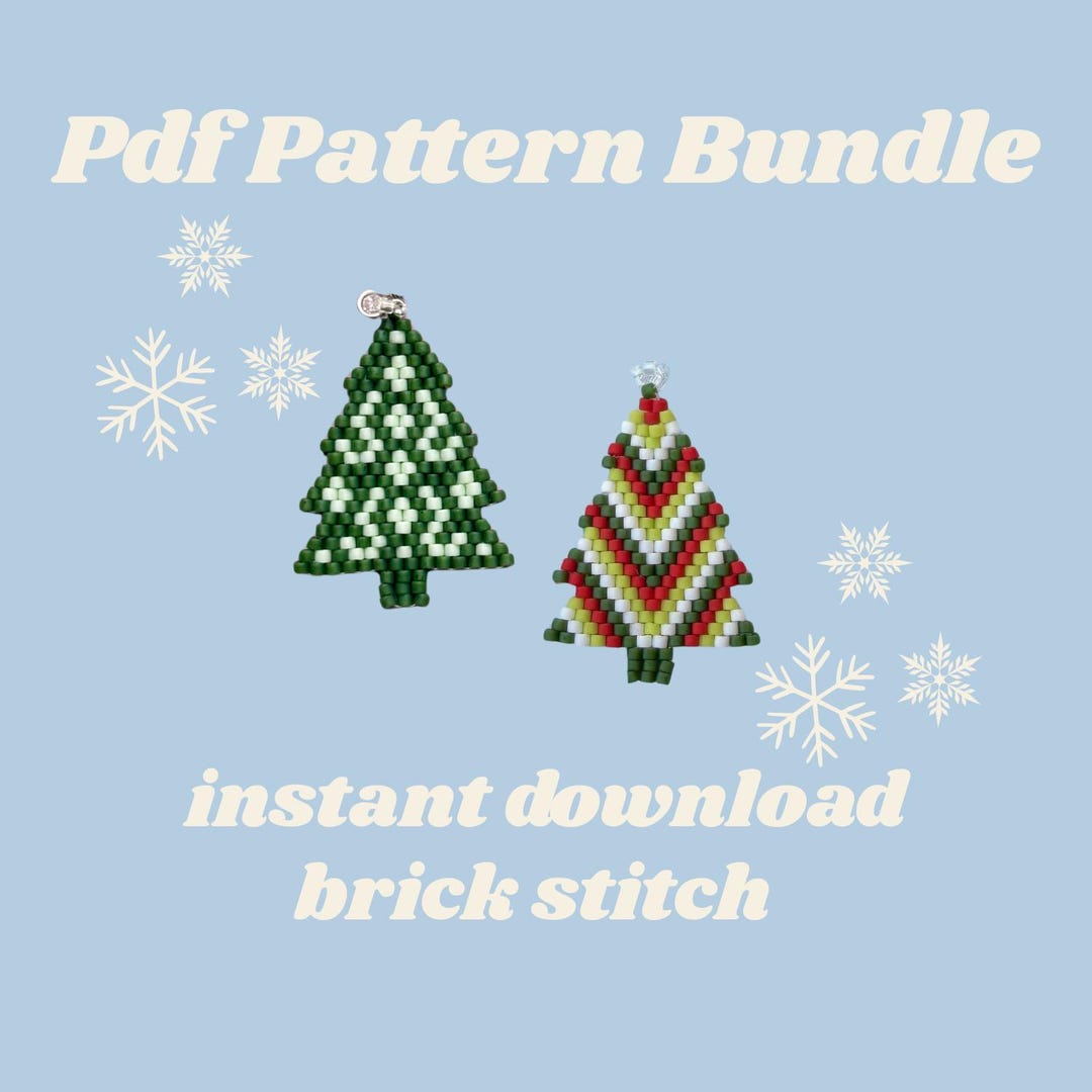 Christmas Tree Bead Pattern Bundle | Bead Pattern Bundle | Holiday ...