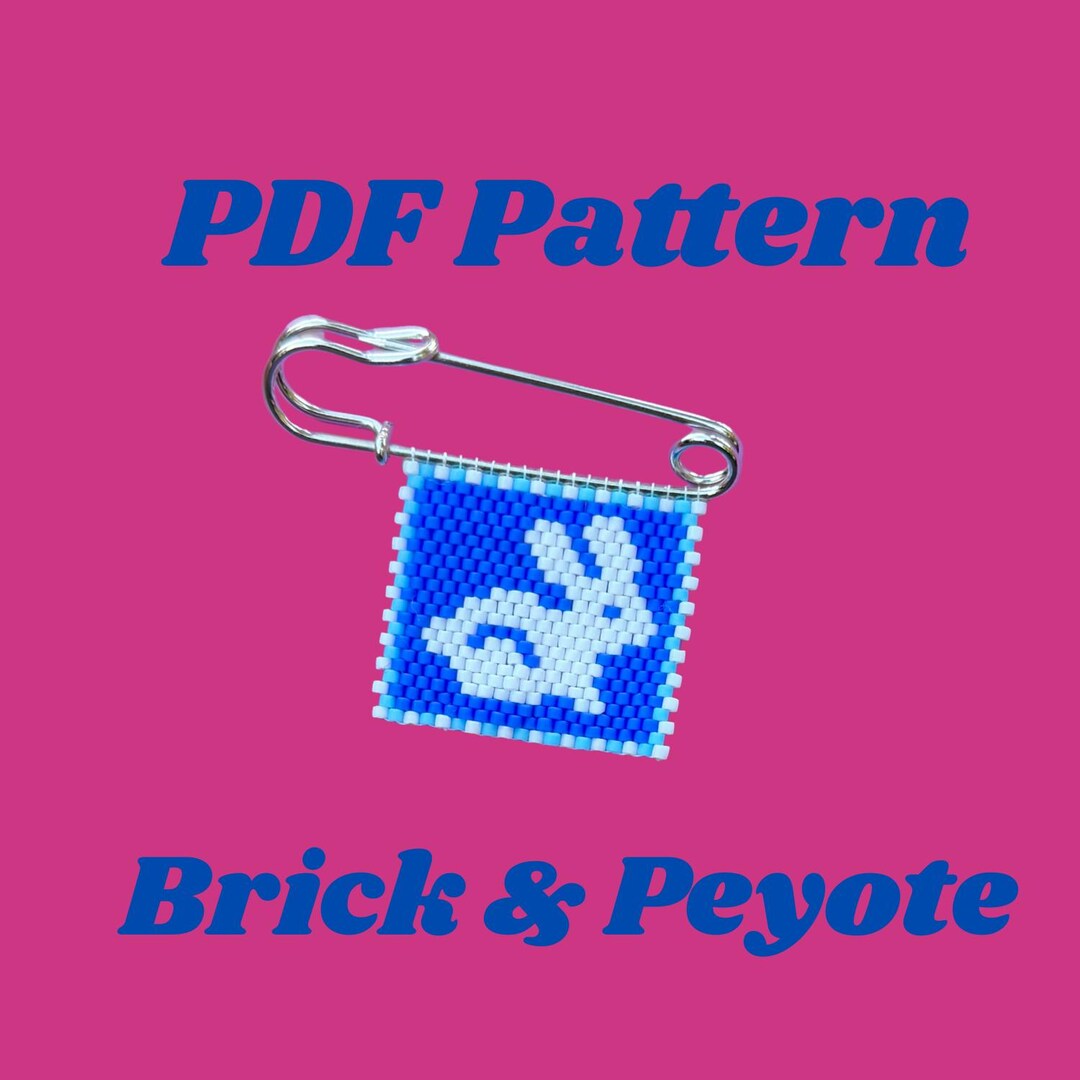 Brick Stitch Earring Pattern | Bunny Bead Pattern | Rabbit Bead Pattern ...