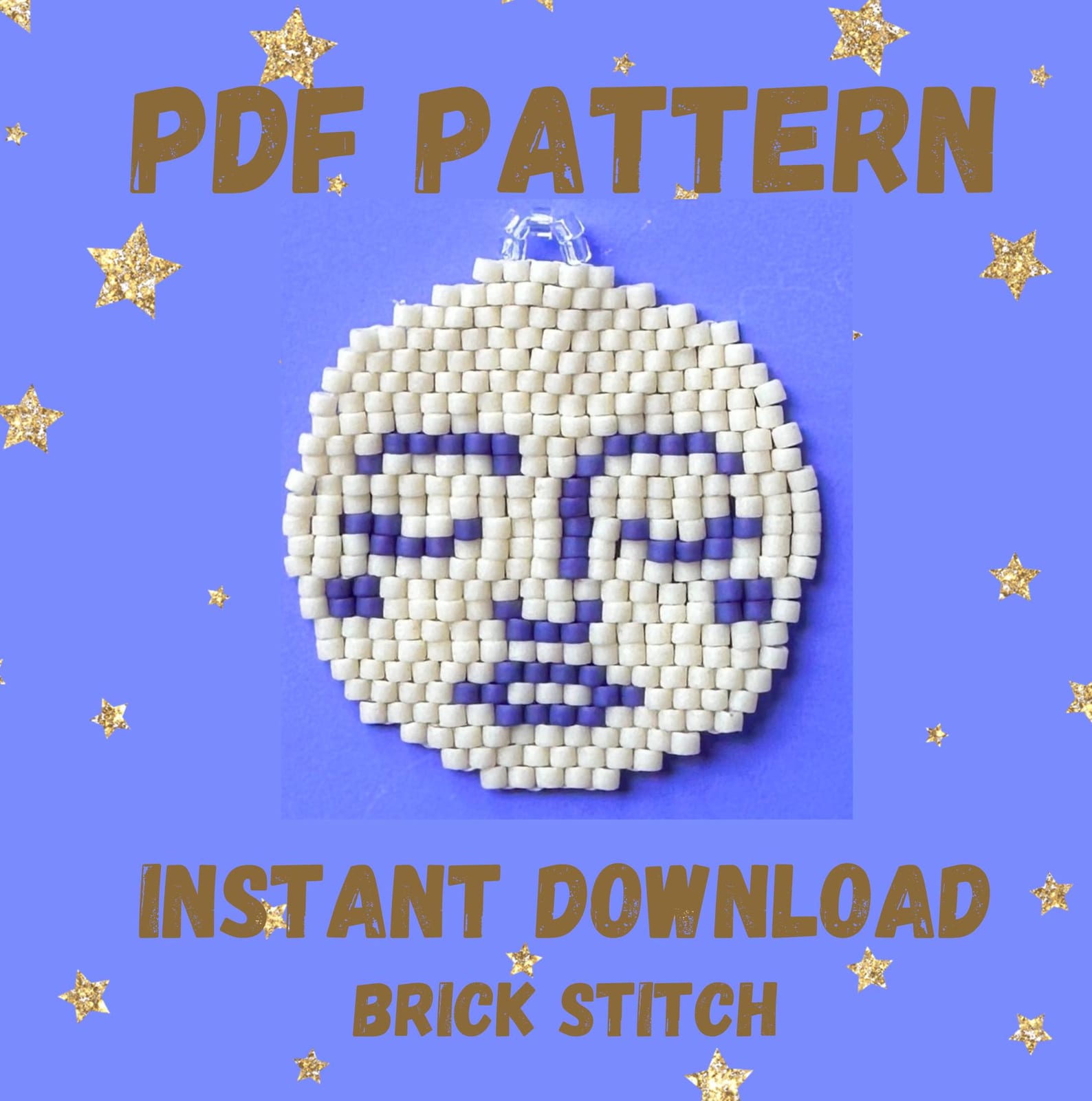 Moon Bead Pattern | Moon Phases Bead Pattern | Moon Face Bead Pattern ...