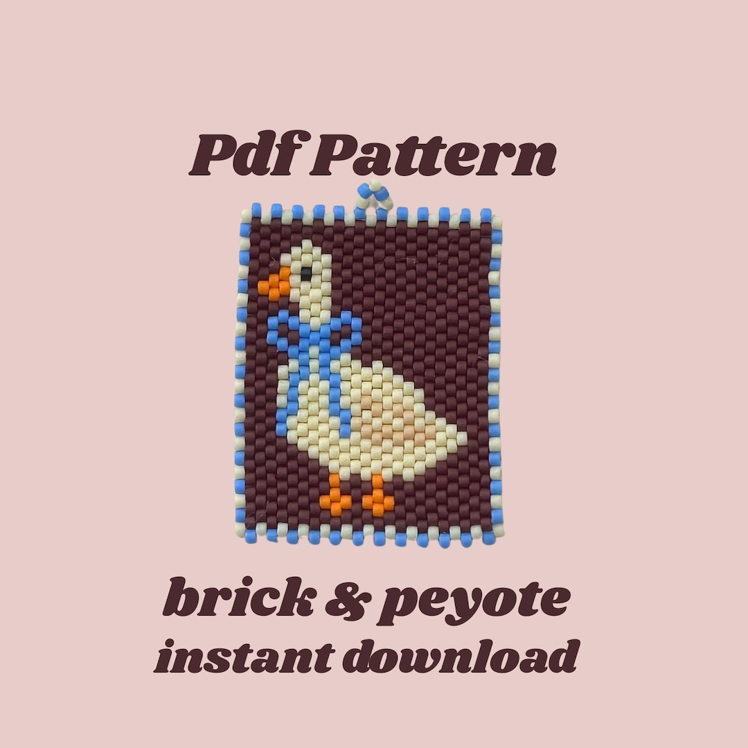 Duck Bead Pattern | Goose Bead Pattern | Animal Bead Patterns - Etsy