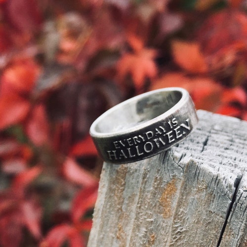 Halloween Ring Everyday is Halloween Ring Womens Rings Mens | Etsy