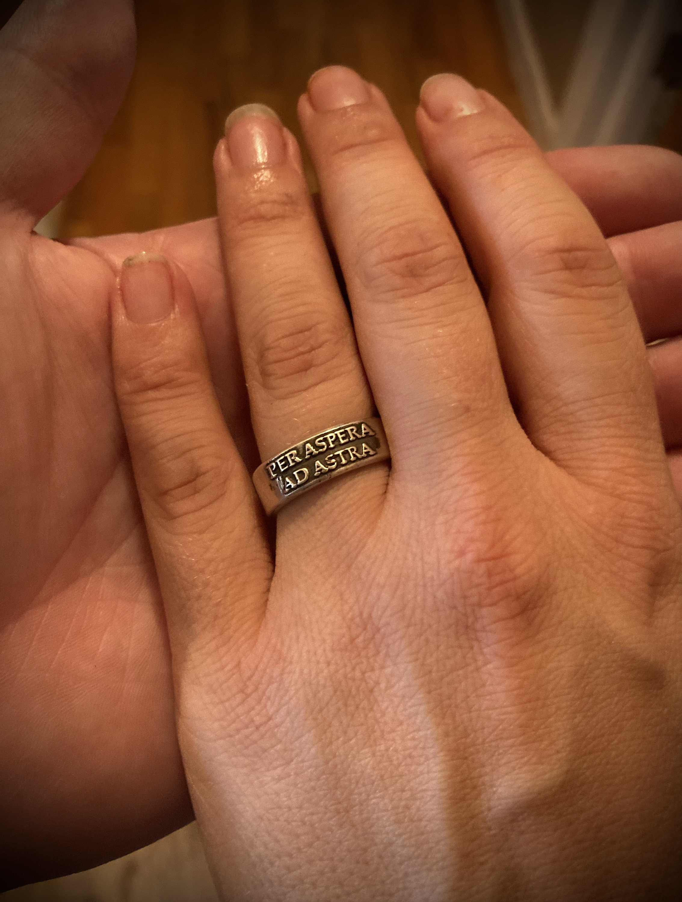 Per Aspera Ad Astra Ring Through Hardships to the Stars - Etsy