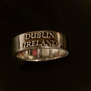 Dublin Ireland Ring Celtic Ring - Men and Womens Rings Sterling Silver ...