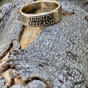 Dublin Ireland Ring Celtic Ring - Men and Womens Rings Sterling Silver ...