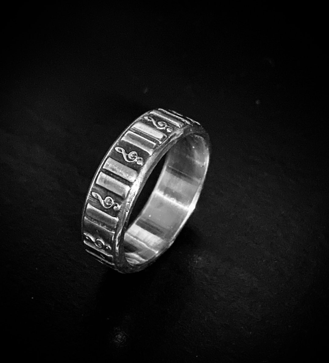 Music Ring Sterling Silver Music Lover Ring Gifts for Musician Drummer ...