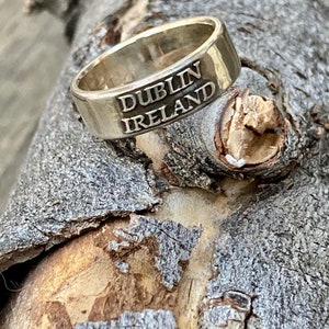 Dublin Ireland Ring Celtic Ring - Men and Womens Rings Sterling Silver ...