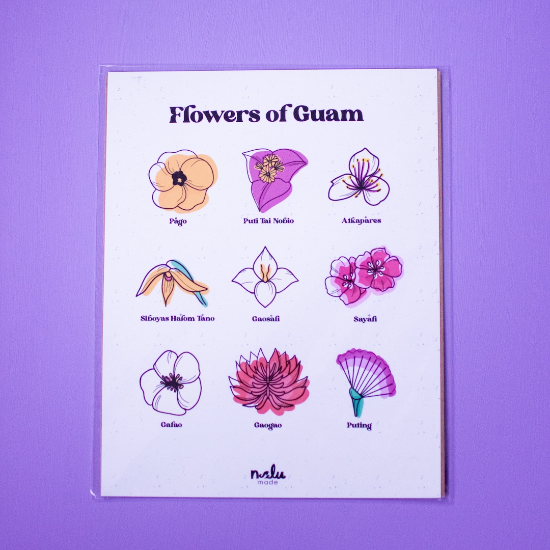 Flowers of Guam Art Print, 8x10, Digital Art Print - Etsy