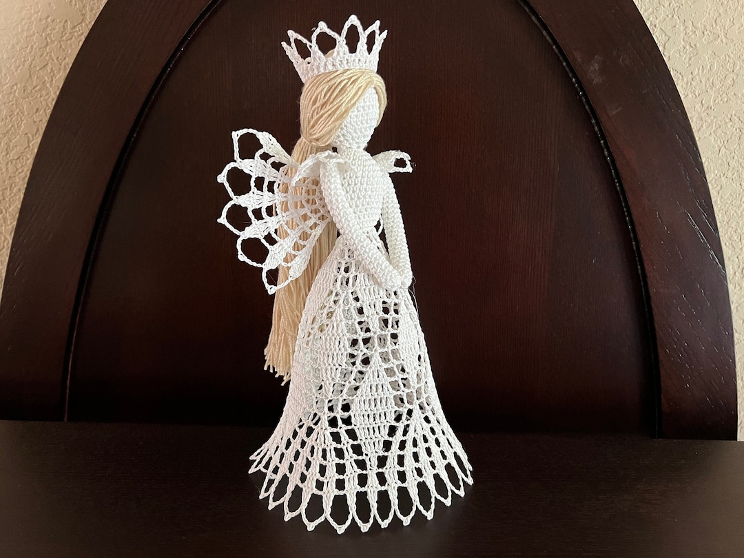 Crocheted Christmas Angel Tree Topper Pattern (PDF Download) - Etsy
