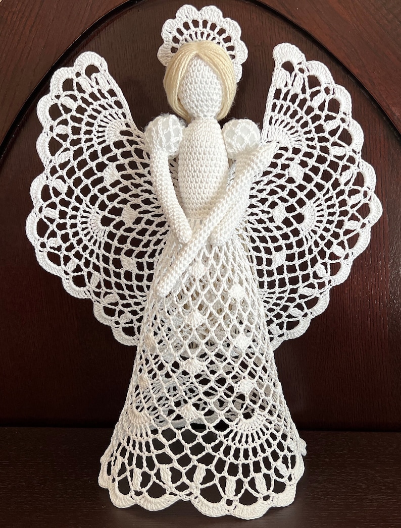Crochet Christmas Angel: 12-13" DIY Tree Topper (PDF Pattern) - Etsy